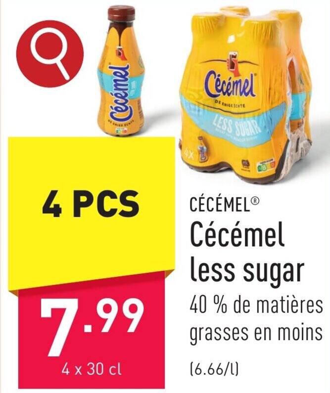 Cécémel less sugar promotie bij ALDI