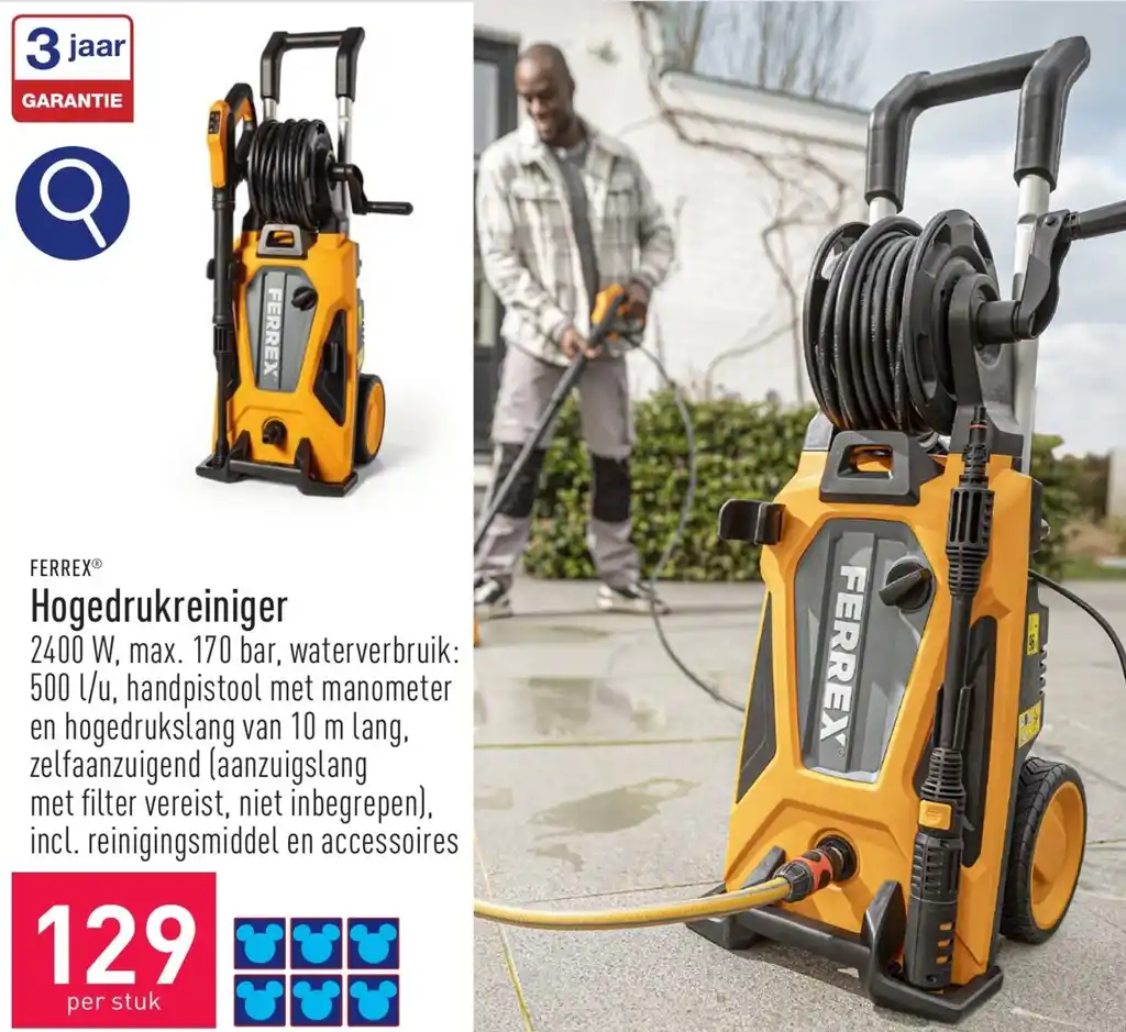 FERREX Hogedrukreiniger promotie bij ALDI