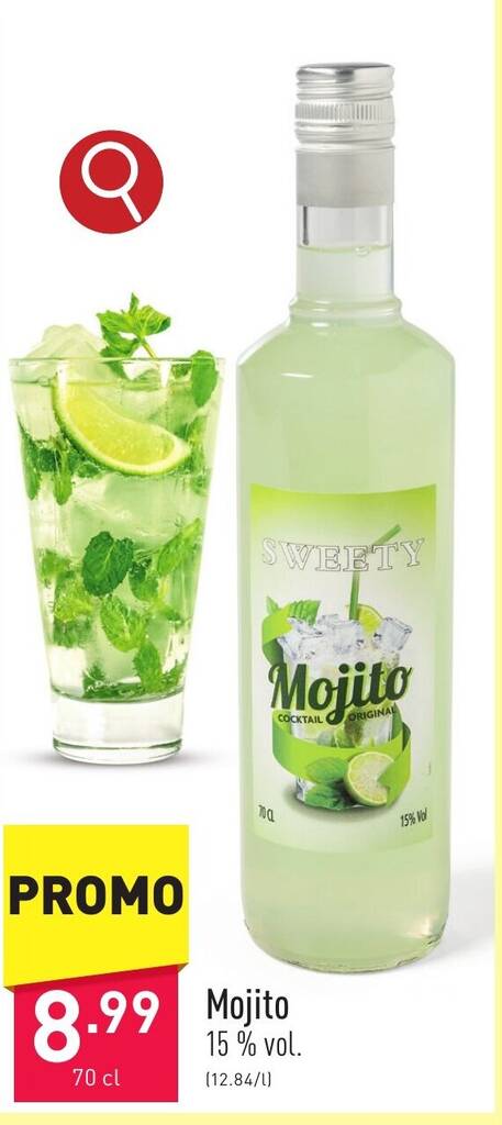 Mojito 15 % vol. 70 cl promotie bij ALDI