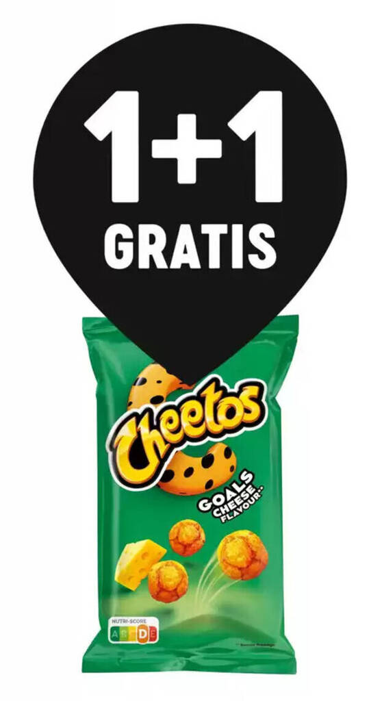 Cheetos 1+1 gratis promotie bij Delhaize