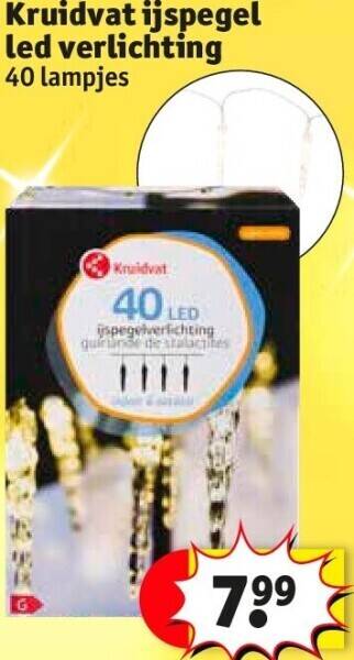 Kruidvat ijspegel led verlichting promotie bij Kruidvat