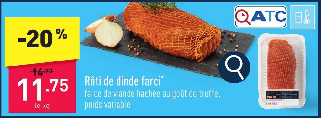Rôti de dinde farci promotie bij ALDI