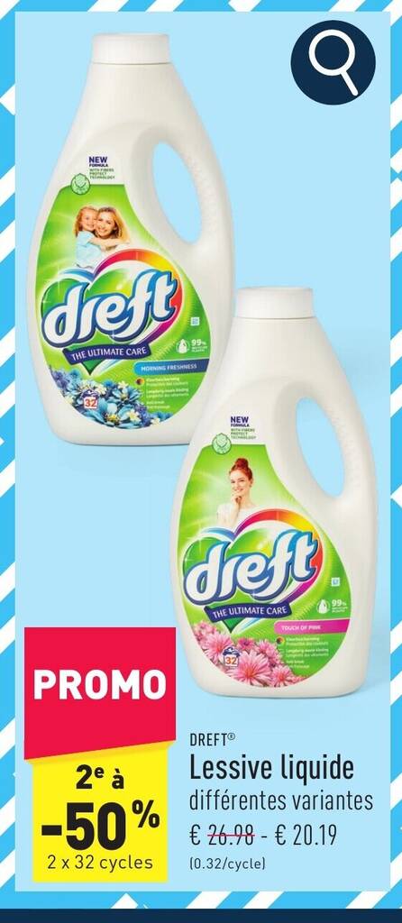 Dreft lessive liquide promotie bij ALDI