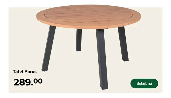 Tafel Paros promotie bij GAMMA