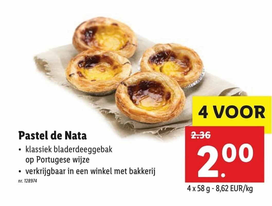 Pastel De Nata Lidl Prix