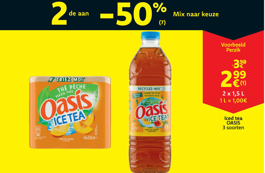 Iced tea promo en prijs Cora – aug 2025