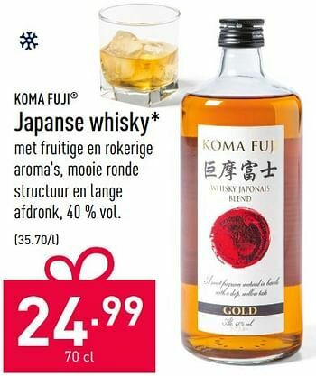 Japanse whisky promotie bij ALDI