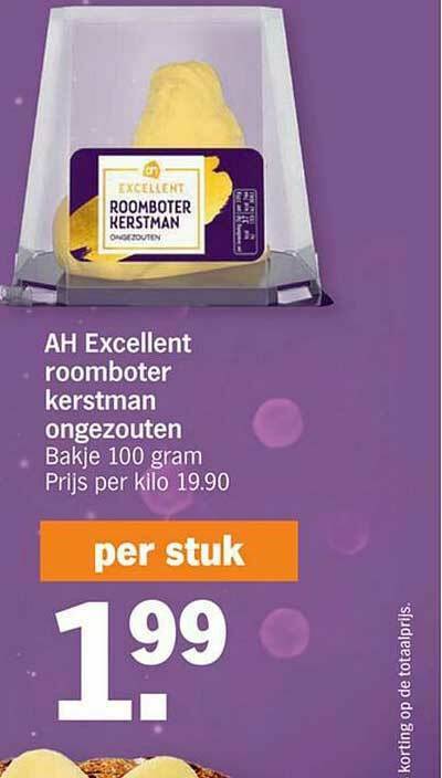 Ah Excellent Roomboter Kerstman Onzegouten promotie bij Albert Heijn