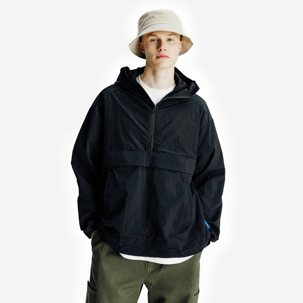 Herenwindjack Lifetech zwart promotie bij Decathlon