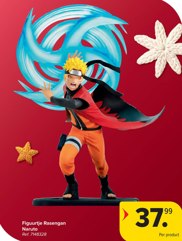Figuurtje Rasengan Naruto promotie bij Carrefour