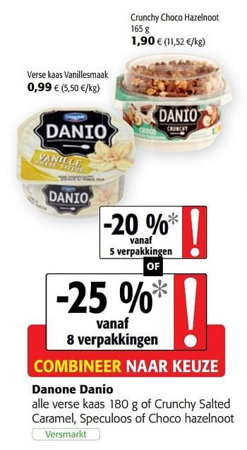 Danone danio alle verse kaas of crunchy salted caramel, speculoos of ...