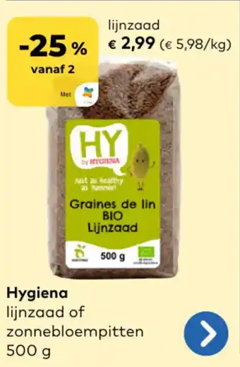 Hygiena Lijnzaad 500 g promotie bij Bio Planet
