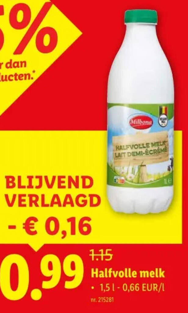 Melk promo en prijs Lidl – jan 2026