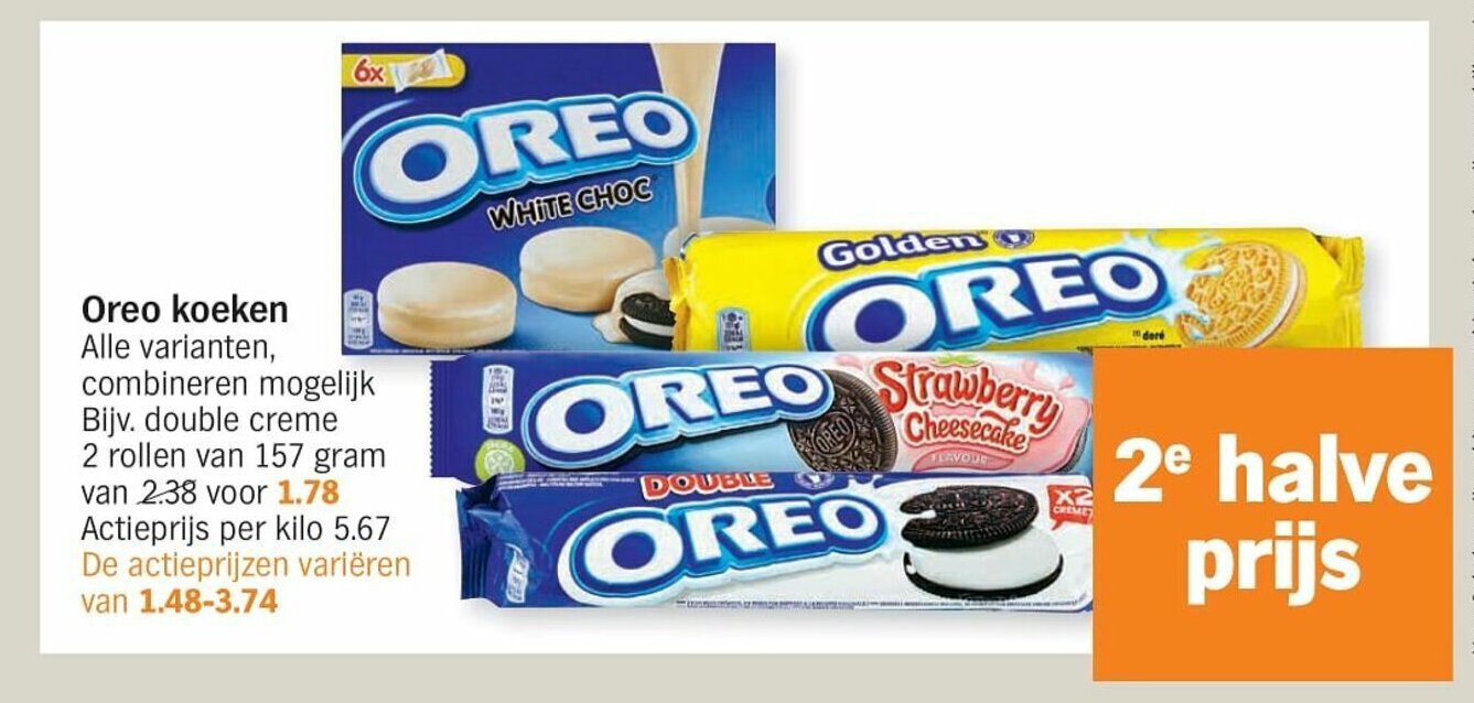 Oreo Koeken 157g Promotie Bij Albert Heijn