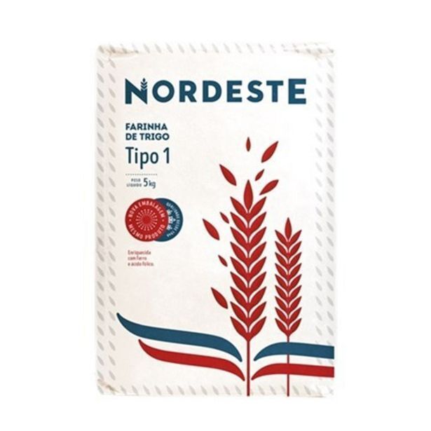 Farinha de trigo nordeste tipo 1 5kg oferta na Supermercados Myatã