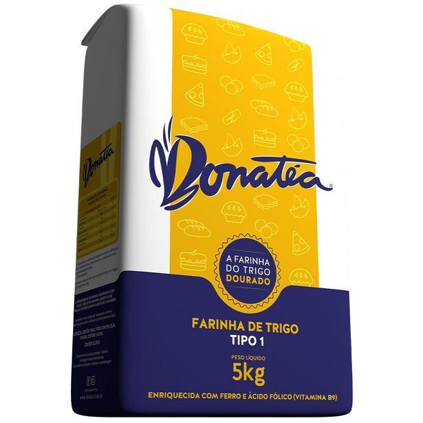 Farinha de trigo donatéa 5kg oferta na Macro Atacado Treichel