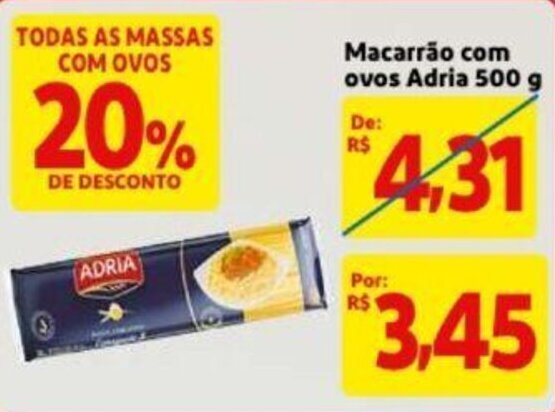 Promoção e preço Adria Extra Supermercado – mai. 2025