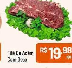 Filé de acém com osso oferta na Supermercados Goes