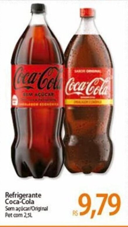 Refrigerante Coca Cola 2.5L oferta na Atacadão