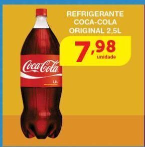 Refrigerante coca-cola 2.5l oferta na Roldão