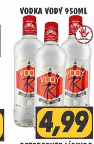 Vodka vody oferta na Supermercados Santo Antonio