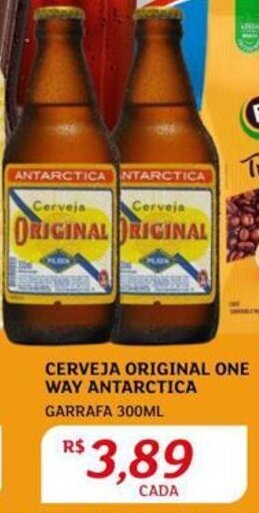 CERVEJA ORIGINAL ONE WAY ANTARCTICA GARRAFA 300ML oferta na Assaí ...