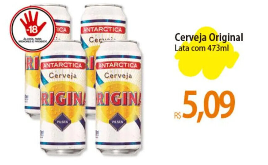 Cerveja Original Lata com 473ml oferta na Atacadão