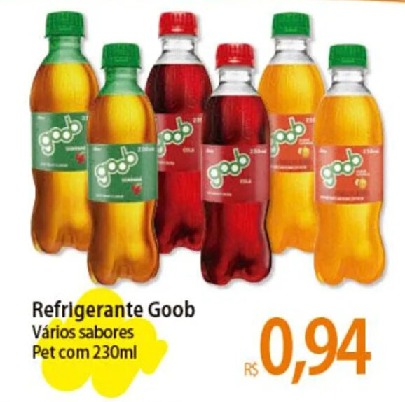 Refrigerante Goob Vários sabores Pet com 230ml oferta na Atacadão