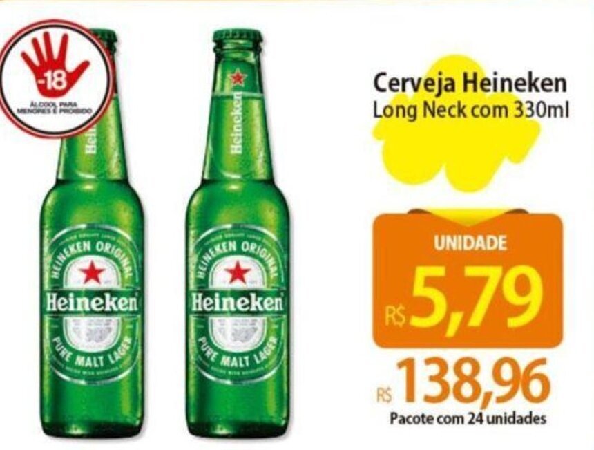 Cerveja Heineken Long Neck Com 330ml Oferta Na Atacadão