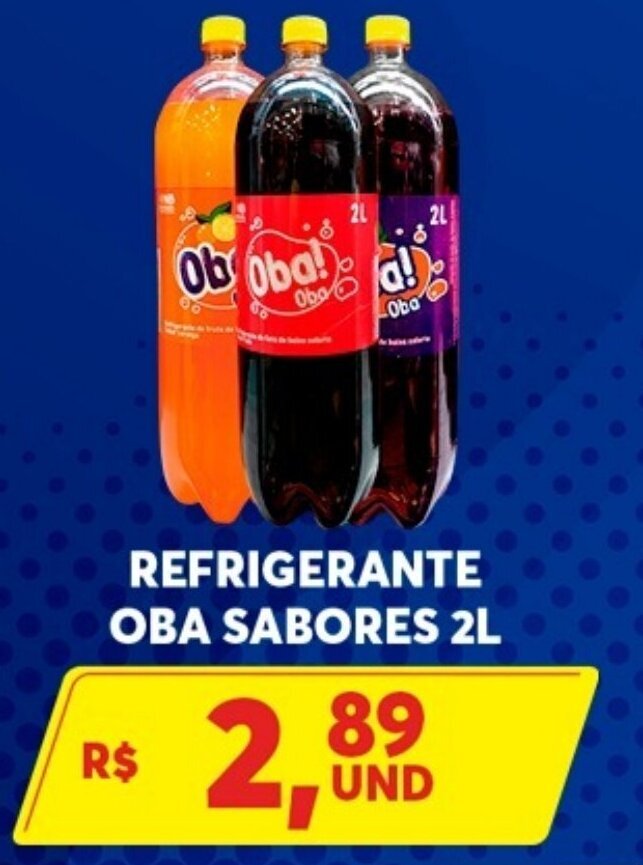 REFRIGERANTE OBA SABORES 2L oferta na Atacadão Centro Sul