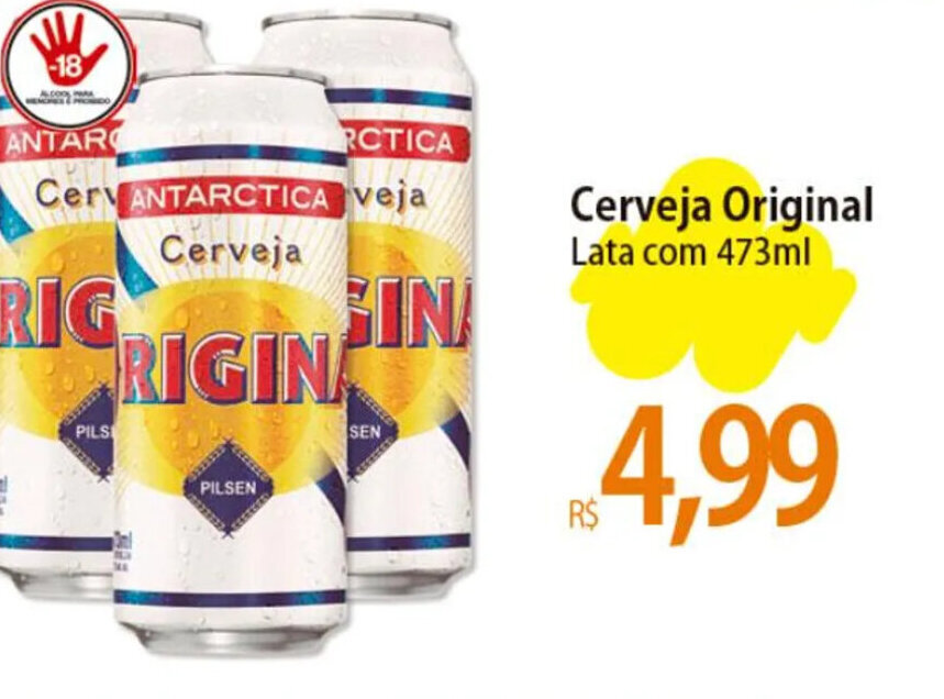 Cerveja Original Lata com 473ml oferta na Atacadão