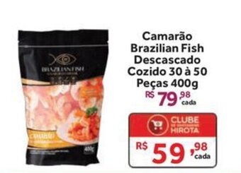 Camarão Brazilian Fish Descascado Cozido 30 à 50 Peças 400g oferta na ...