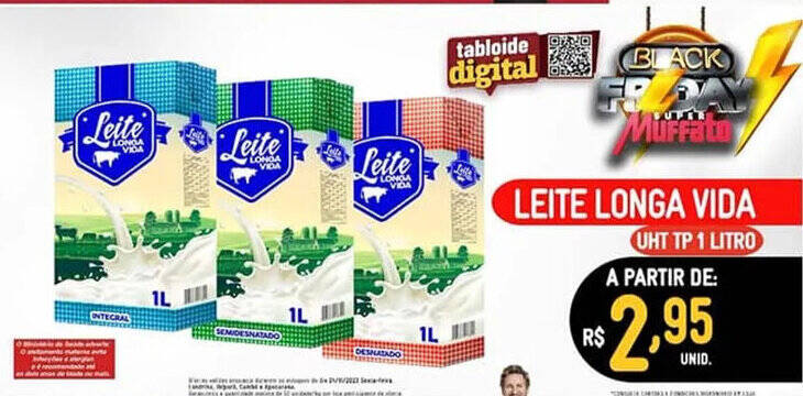 LEITE LONGA VIDA UHT TP 1 LITRO oferta na Muffato