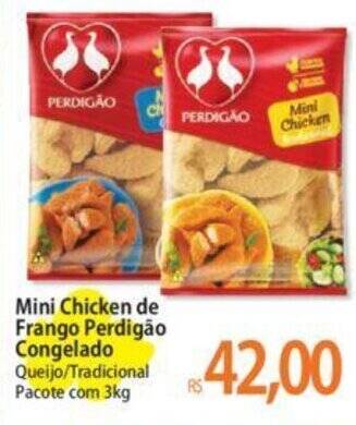 Mini Chicken de Frango Perdigão Congelado Queijo/Tradicional Pacote com ...