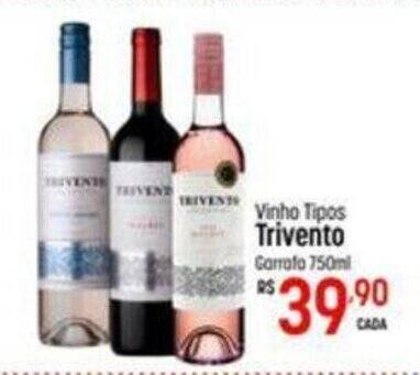 Vinho Tipos Trivento Garrafo 750ml oferta na Muffato