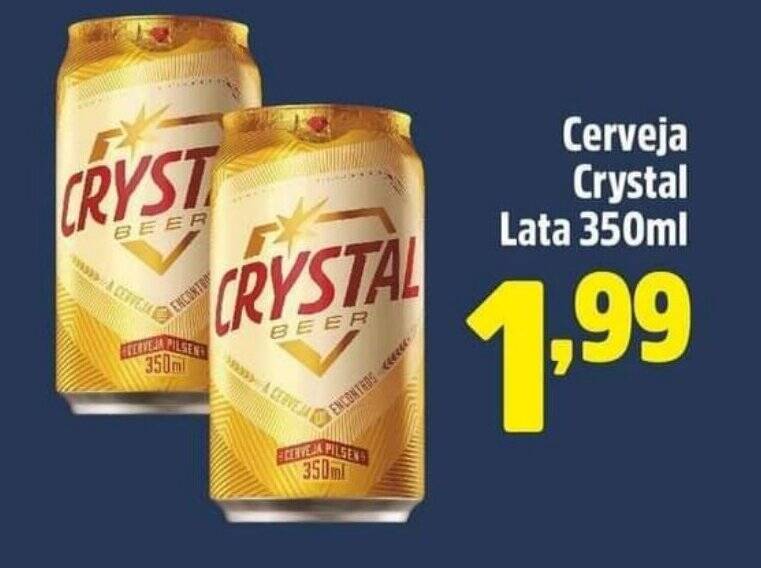 Cerveja Crystal Lata 350ml oferta na Bom Preço Supermercados