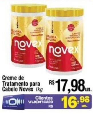 Creme de Tratamento para Dun. Cabelo Novex 1kg oferta na Fort Atacadista