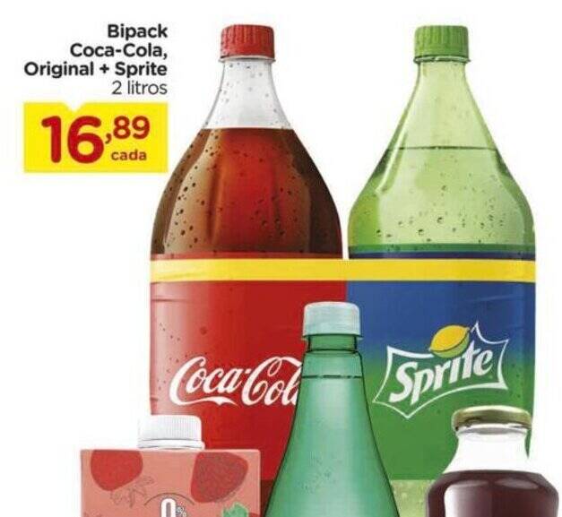 Bipack Coca-Cola Original + Sprite 2 litros oferta na Carrefour