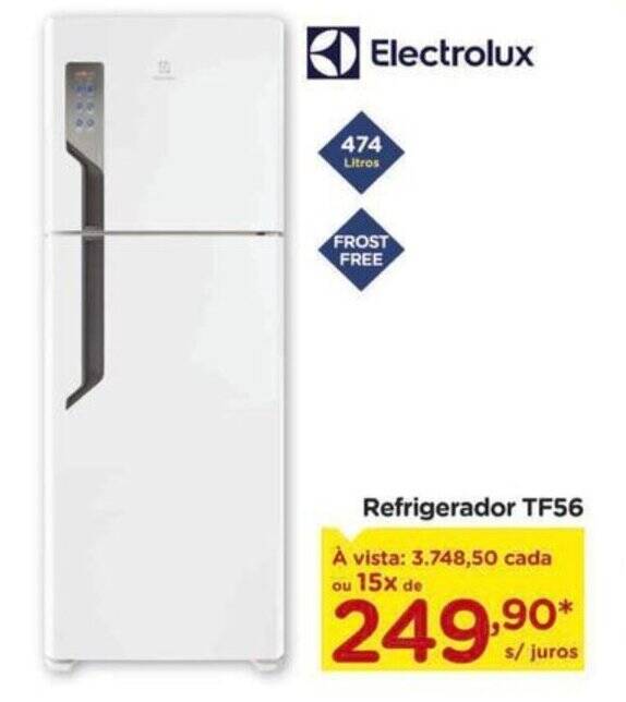 Electrolux Refrigerador TF56 474 l oferta na Carrefour