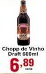 Chopp de Vinho Draft 600ml oferta na Rossi Supermercado