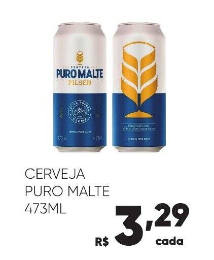 Cerveja puro malte 473 ml oferta na Pais e Filhos Supermercados