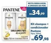 Pantene - kit shampoo + condicionador oferta na Sam's Club