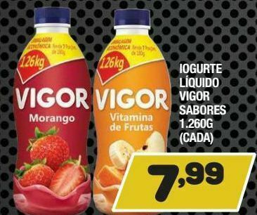 Iogurte líquido vigor sabores 1.260g (cada) oferta na Costazul ...