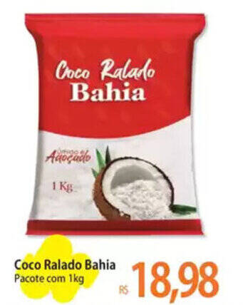 Coco Ralado Bahia Pacote 1 kg oferta na Atacadão