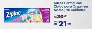 Ziploc - sacos herméticos para organizar oferta na Sam's Club
