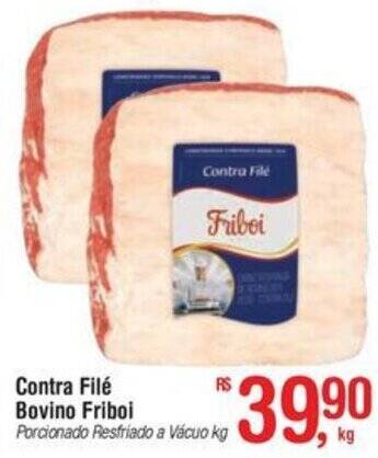 Contra Filé Bovino Friboi 1 kg oferta na Fort Atacadista