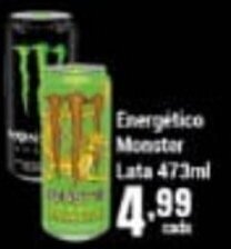 Energetico Monster lata 473ml oferta na Higa's Supermercado