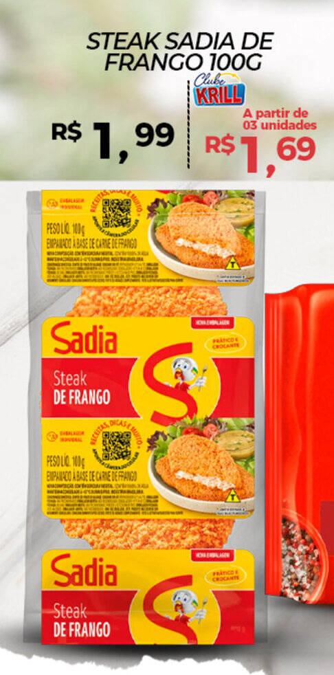 Promoção e preço Frango Rede Krill – abr. 2025