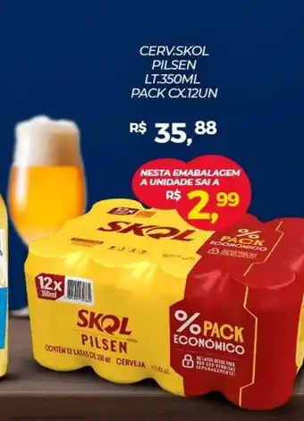Cerv.skol pilsen lt. 350 ml oferta na Rede Krill