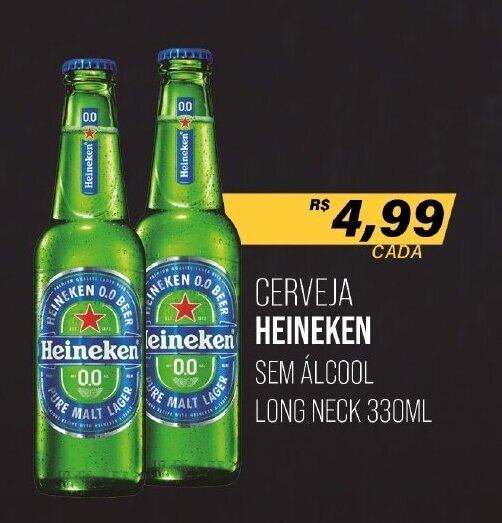Cerveja Heineken Long Neck 330ml Oferta Na Cometa Supermercados